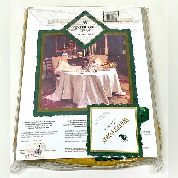 Waterford | Dining | 99s 90 Round Citron Waterford Linen Golden Yellow ...